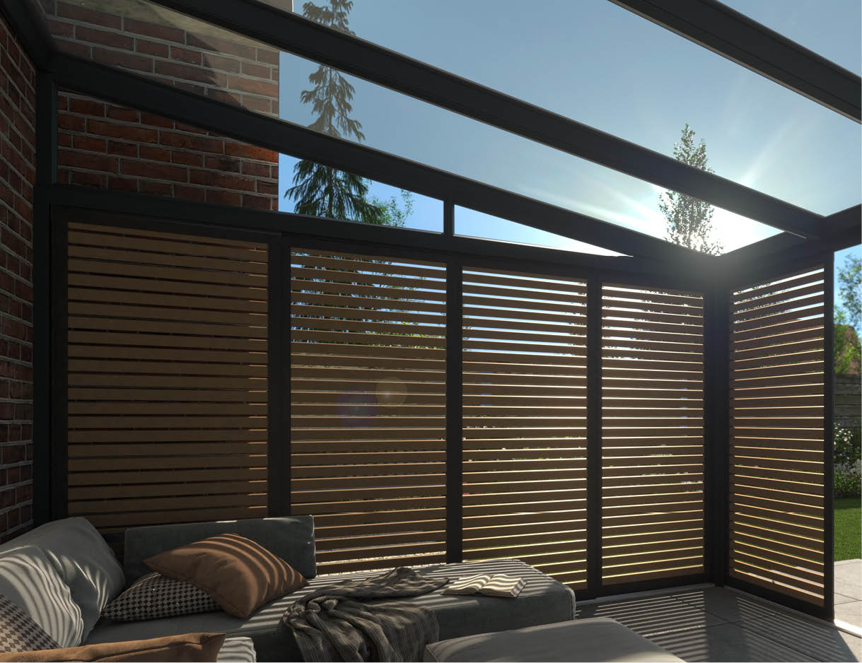 Gumax® Shading Panel for comfort, privacy and ambience